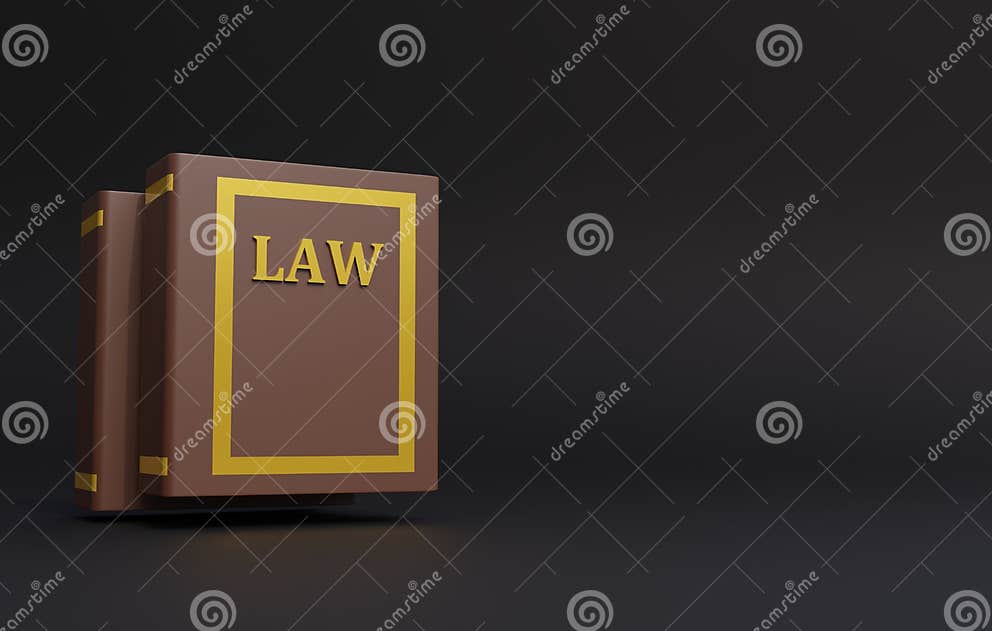 3d render of law book stock illustration. Illustration of book - 235050421