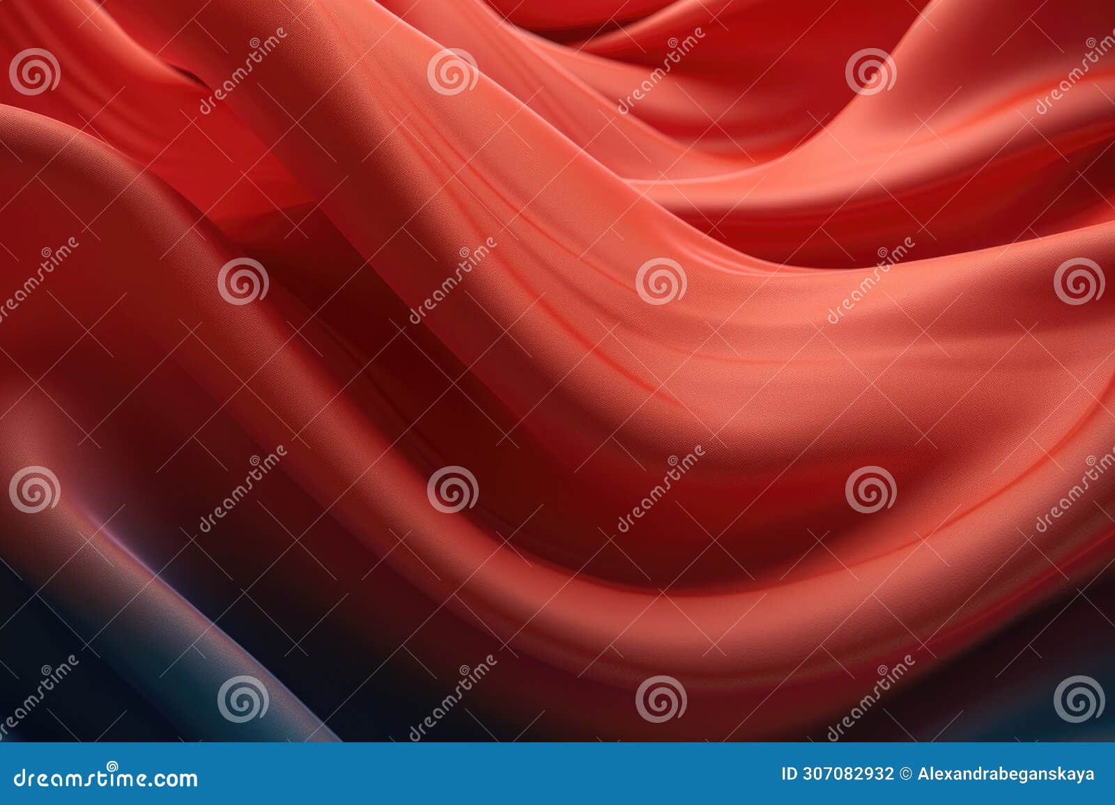 3D Render of Layers of Smooth Fabric Stock Illustration - Illustration ...