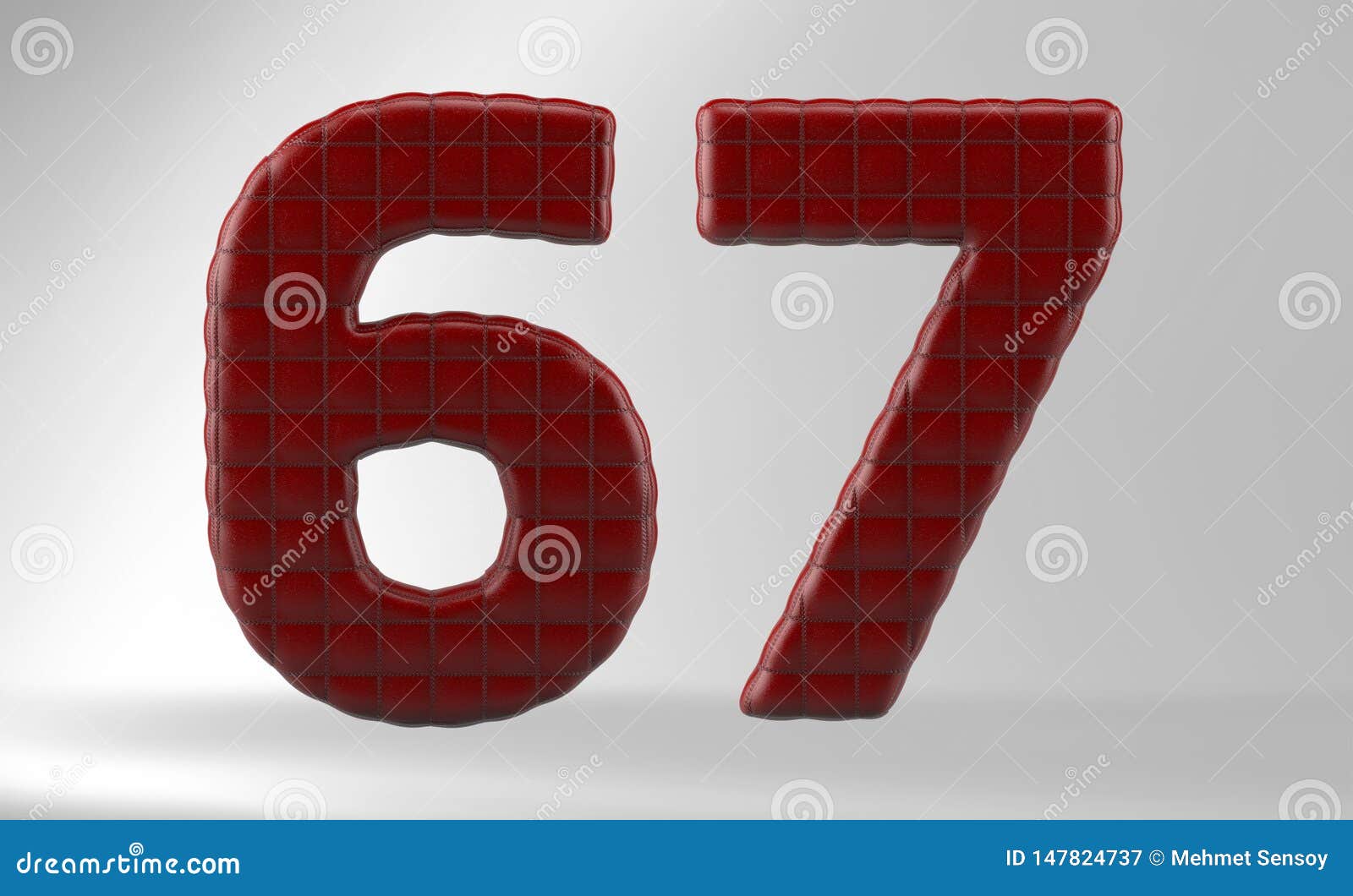 3D Render Of Leather Couch Alphabet Stock Photo | CartoonDealer.com ...