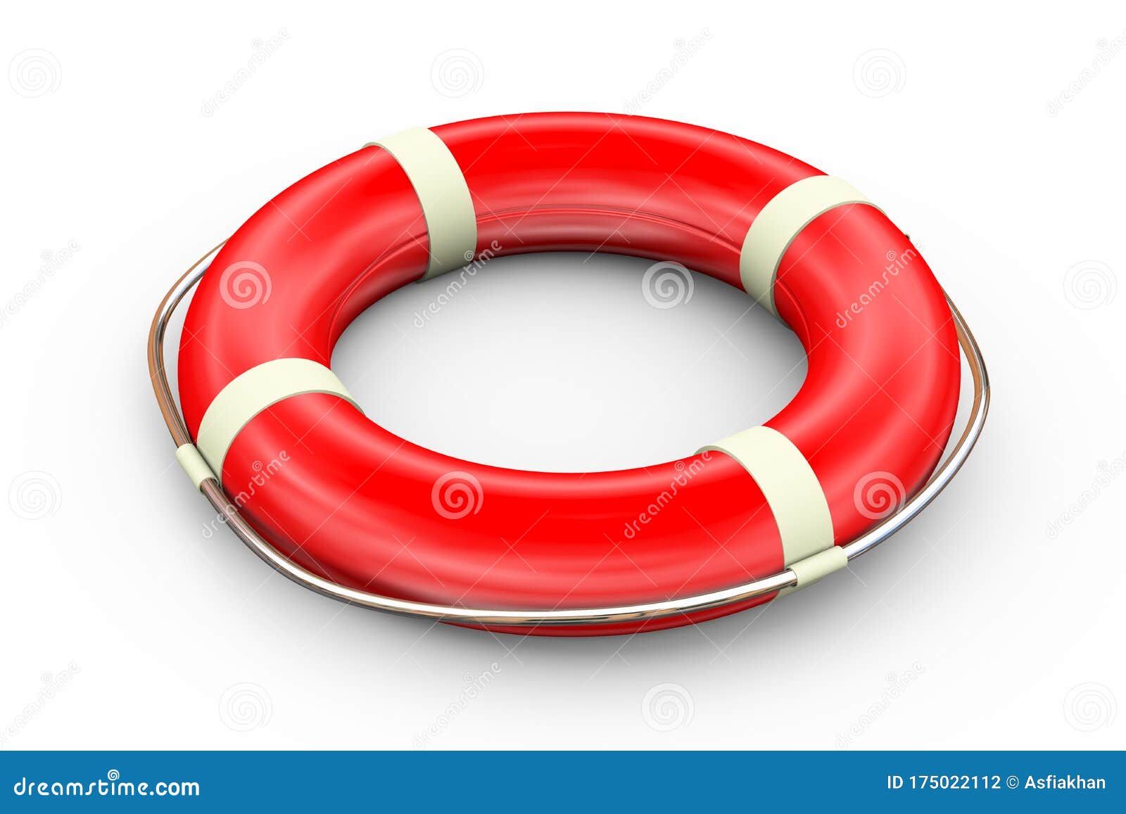 3d Render of Life Preserver Lifebuoy Ring Stock Illustration ...