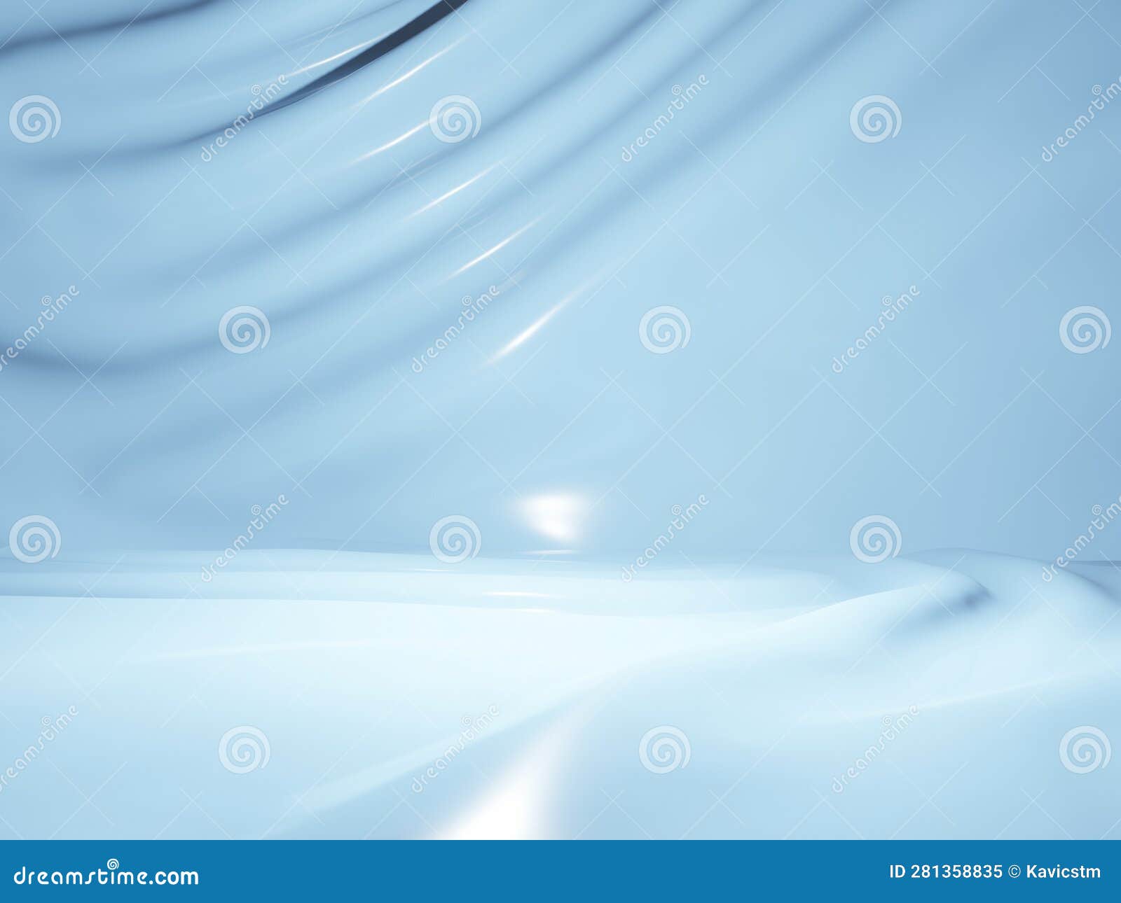 3D Light Blue Wave Background Stock Illustration - Illustration of ...