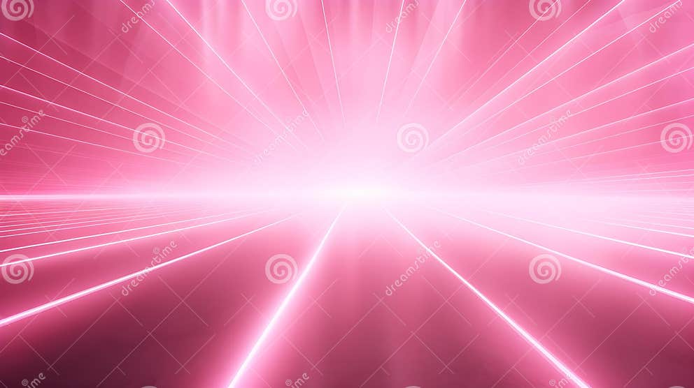 3D Render of Light Pink Light Rays. Abstract Background Stock ...