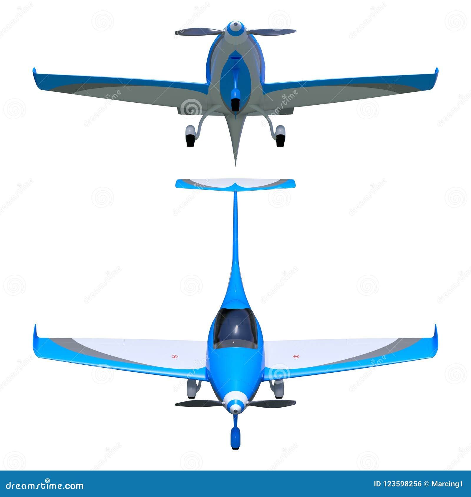 Light Aviation Emblem With Retro Airplane, Biplane Side View, Propeller ... Light Aviation Emblem With Retro Airplane, Biplane Side View, Propeller ...