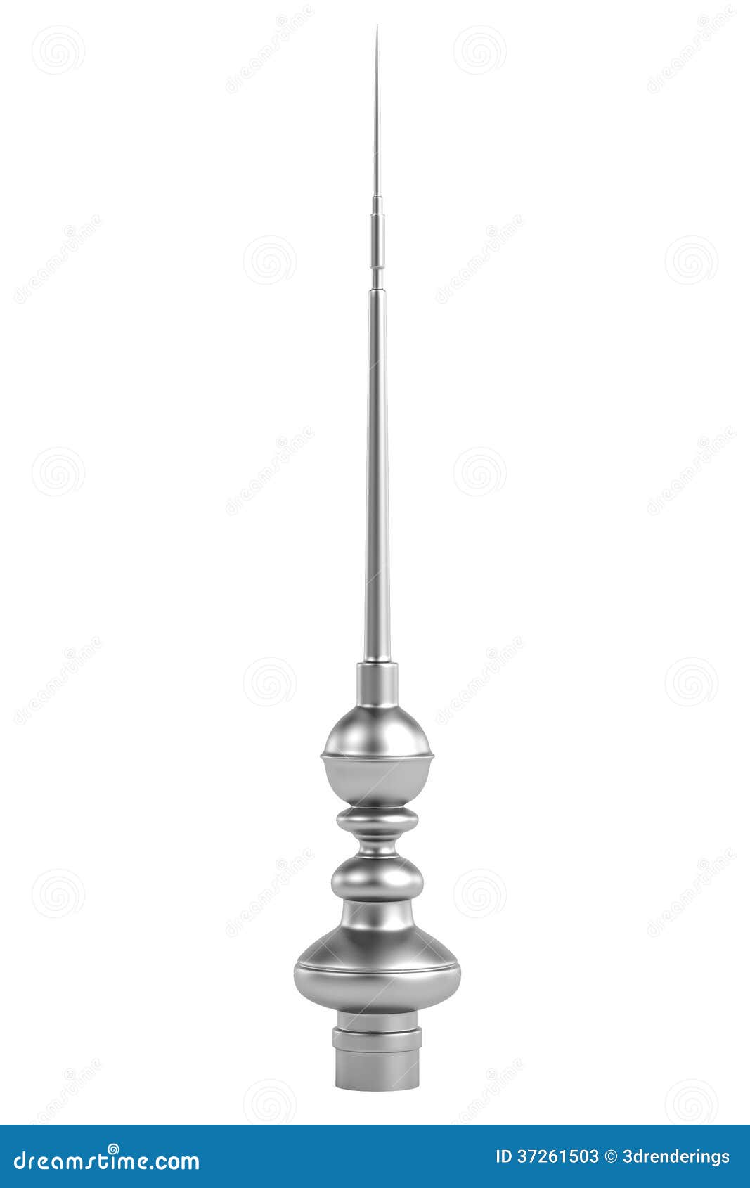 3d render of lighting rod stock illustration. Illustration of model ...