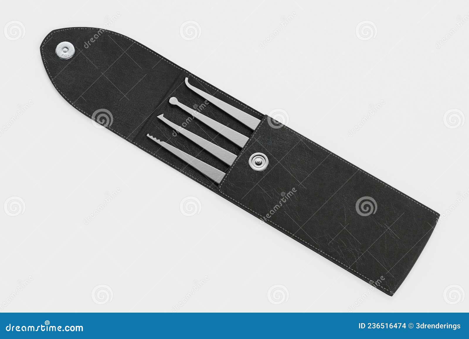 3D Render of Lock PIcks stock illustration. Illustration of render ...