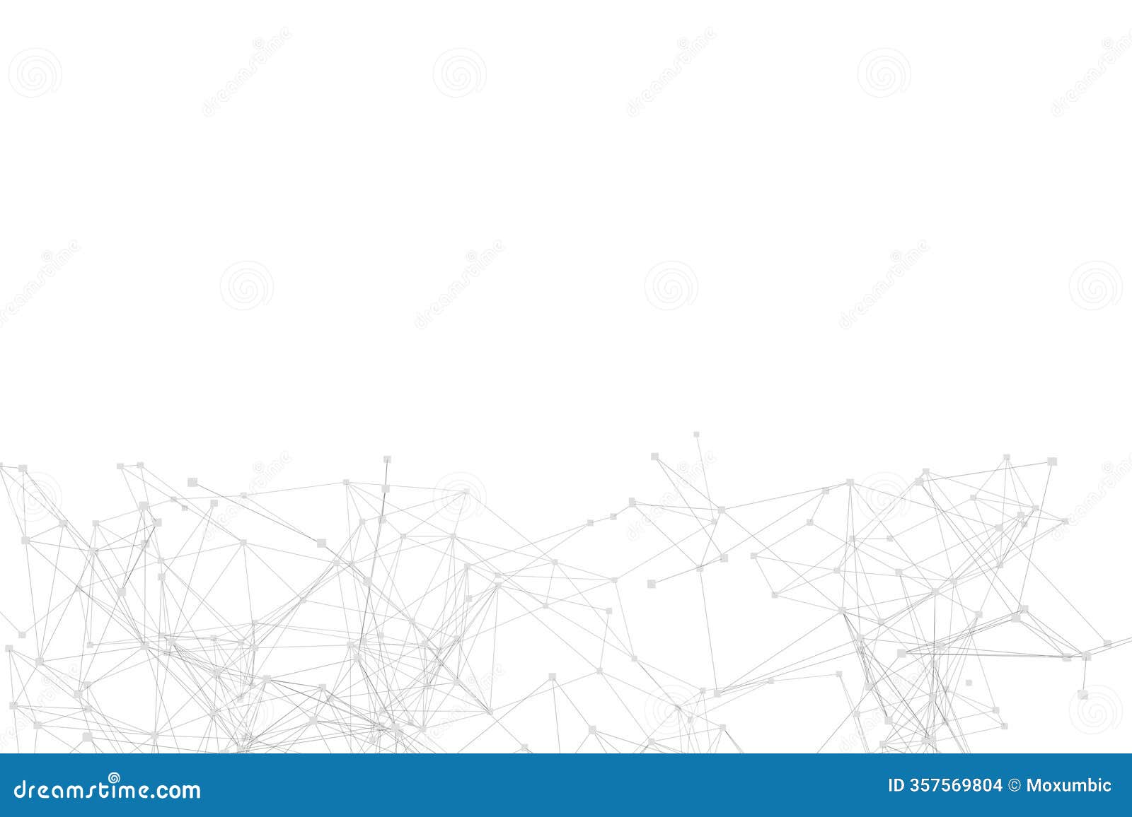 3d Render Loop Abstract Technology Plexus Connection Dot Wireframe on White Background Stock ...