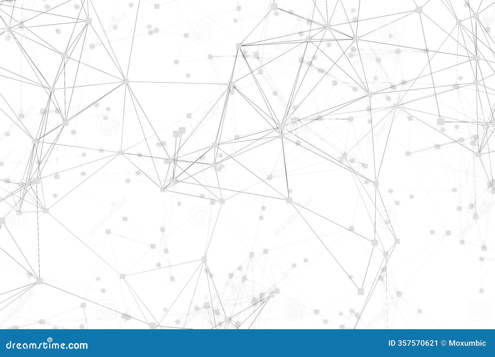 3d Render Loop Abstract Technology Plexus Connection Dot Wireframe on White Background Stock ...