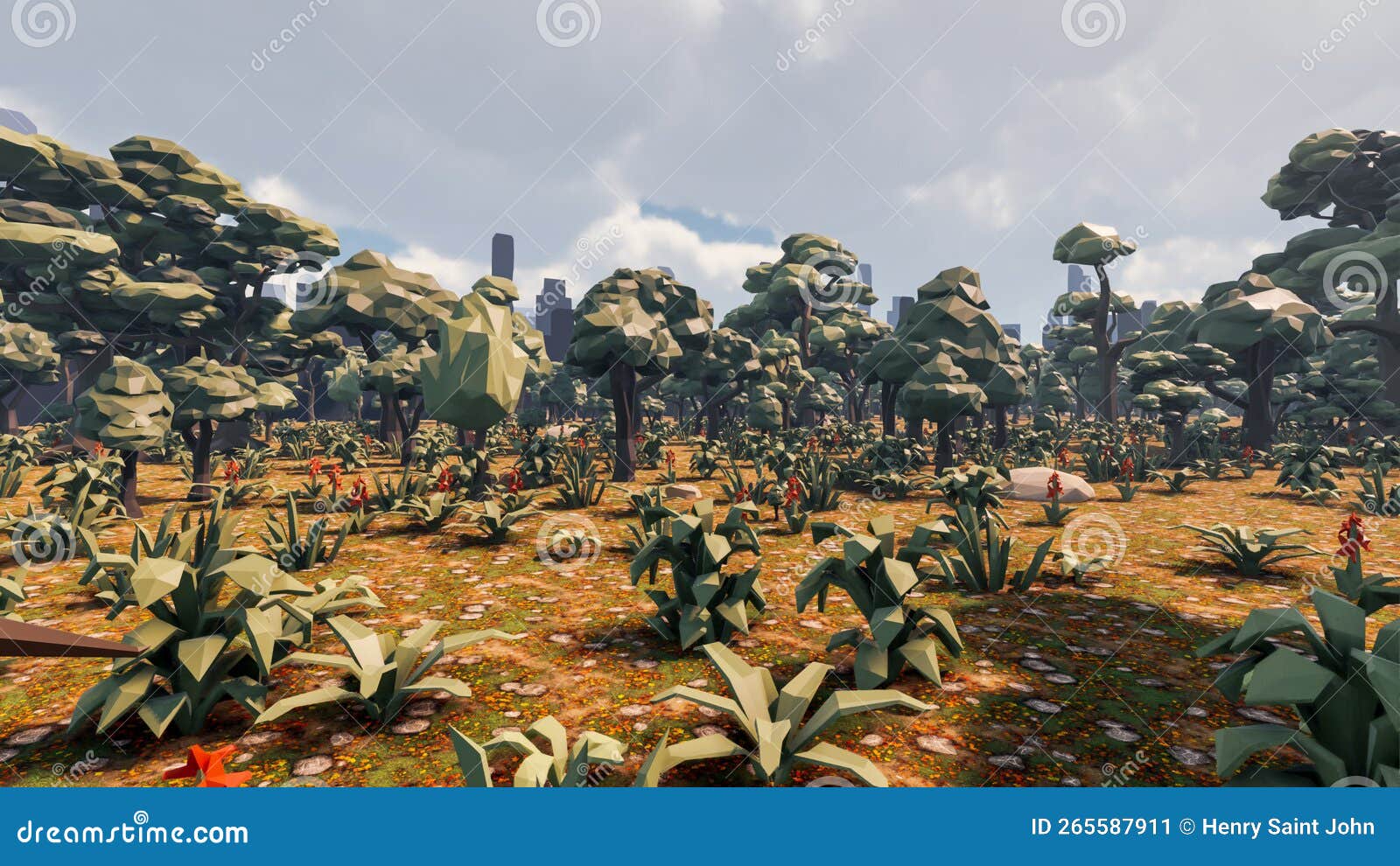 Ancient Sustainable Architecture Painting In Andreas Rocha Style Stock ...