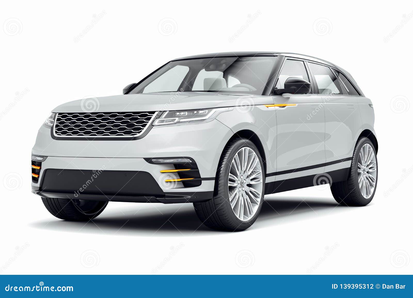 3d Render of Luxury SUV Car Stock Illustration - Illustration of ...