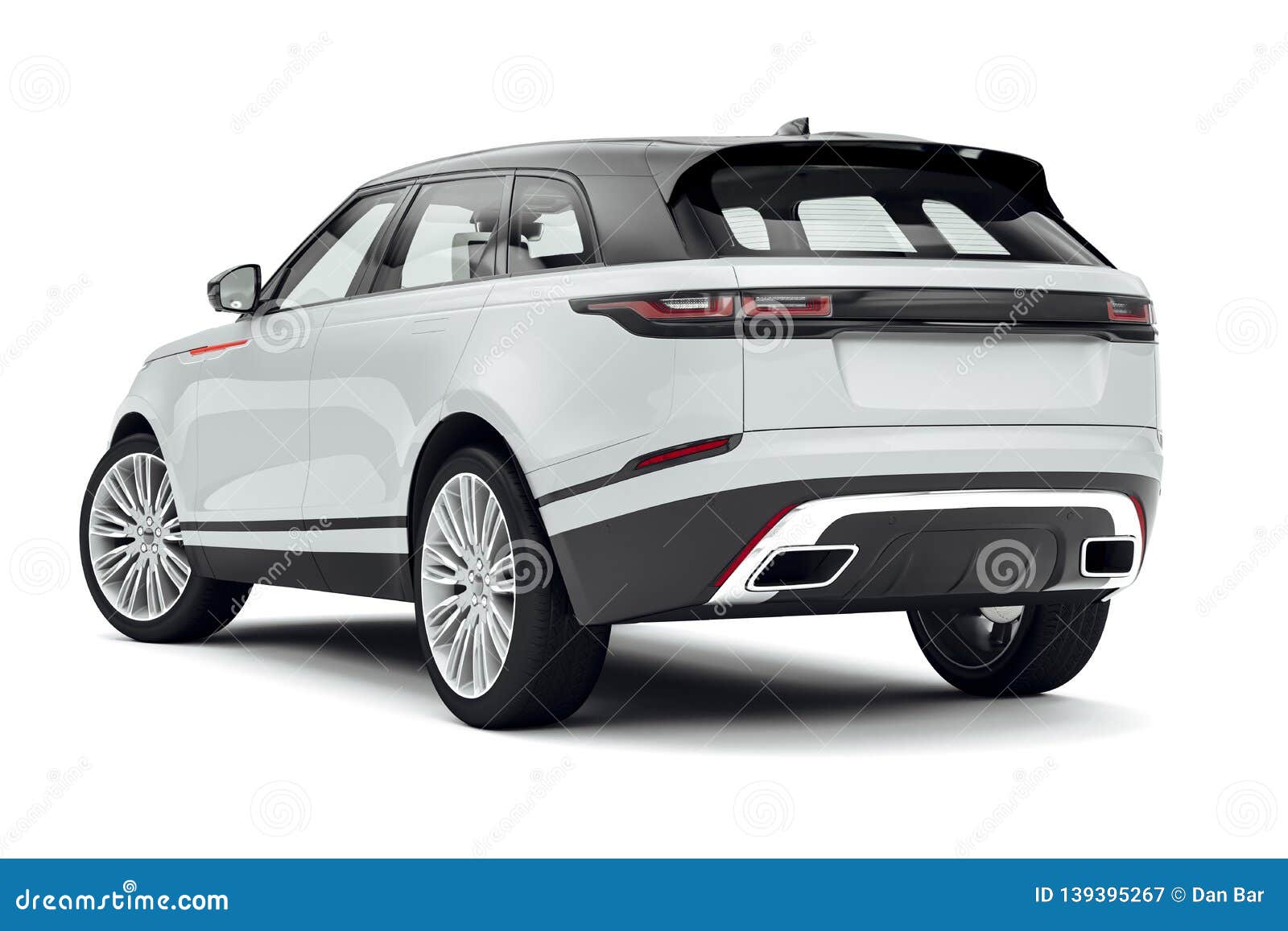 3d Render of Luxury SUV Car Stock Illustration - Illustration of ...