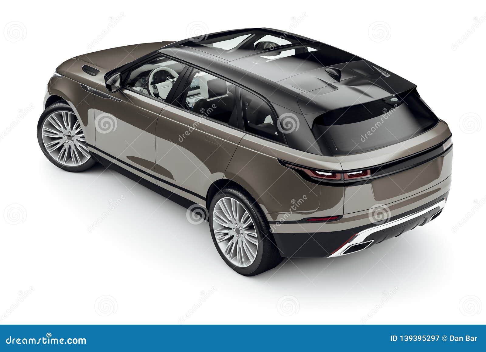 3d Render of Luxury SUV Car Stock Illustration - Illustration of ...