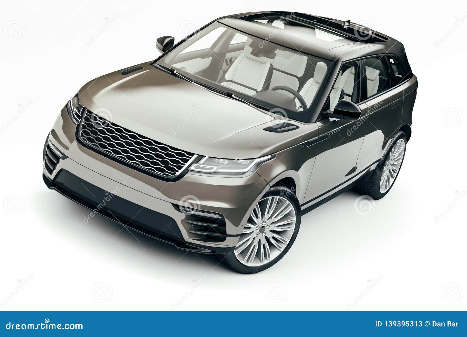 3d Render of Luxury SUV Car Stock Illustration - Illustration of ...