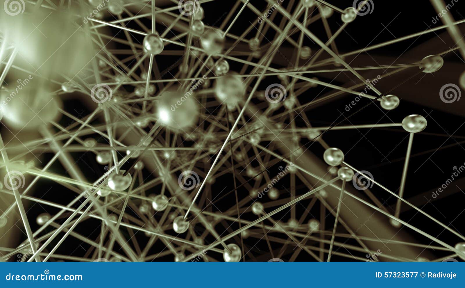 3D Render of Macro Shot of an Structure Similar To Molecules Stock ...