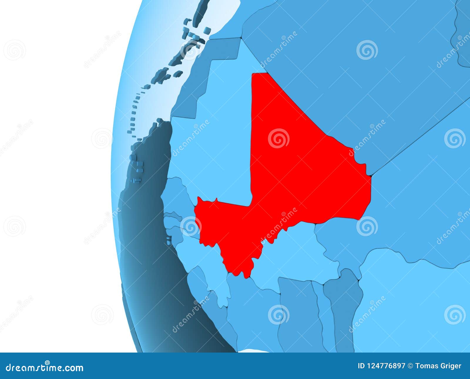 Map of Mali stock illustration. Illustration of malian - 124776897