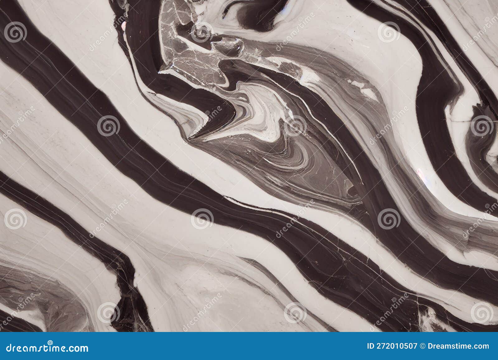 3d Render of Marble Stone Texture Pattern, White and Black Flowy ...