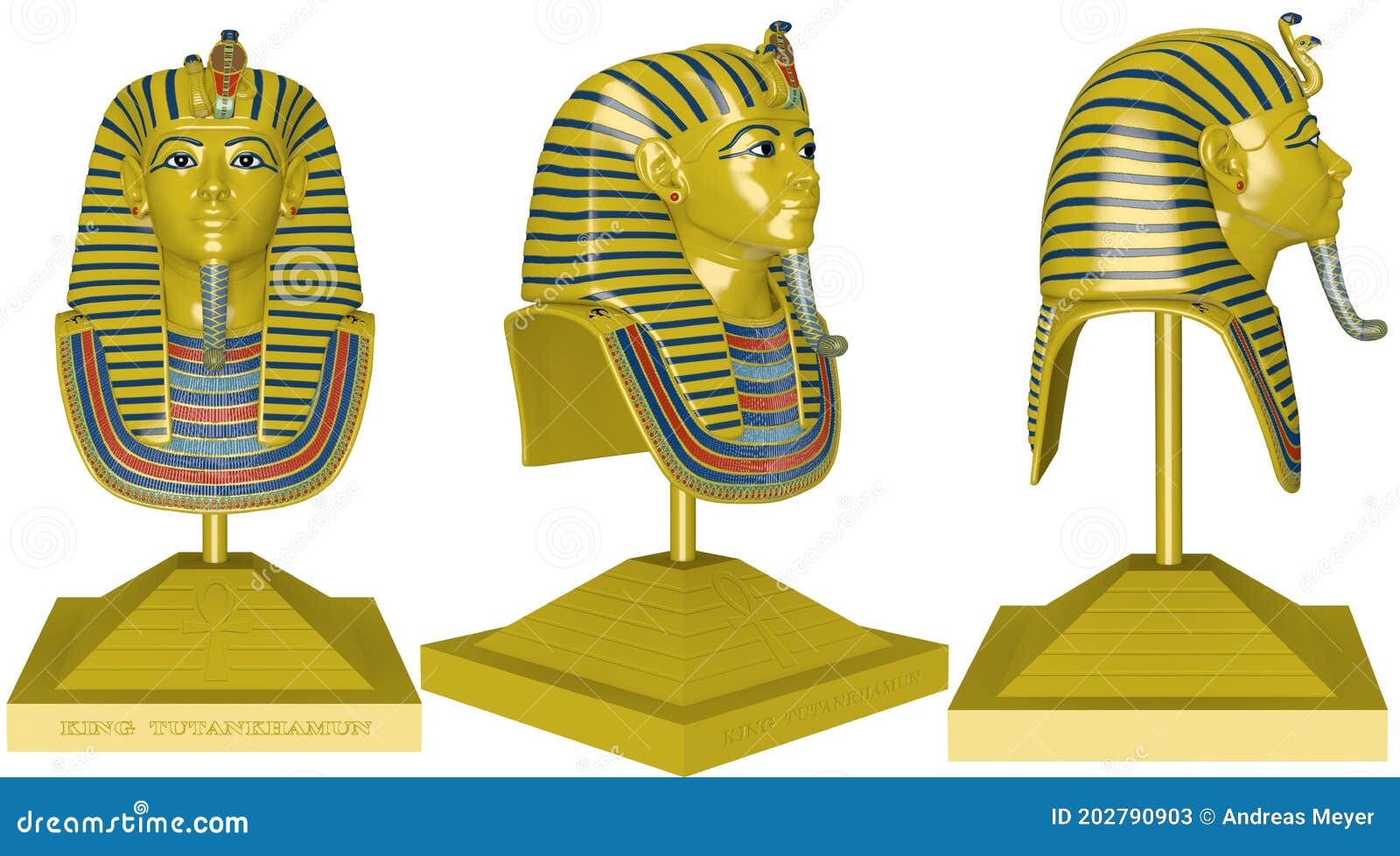 Mask from Tutankhamun stock illustration. Illustration of pyramid ...