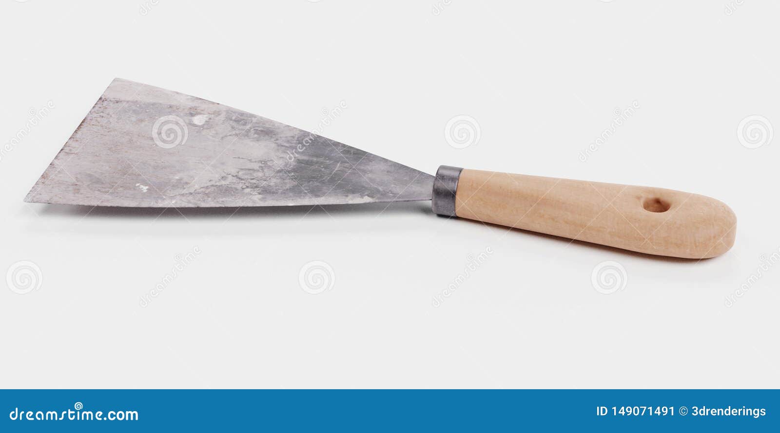 3D Render of Mason Spatula stock image. Image of building - 149071491
