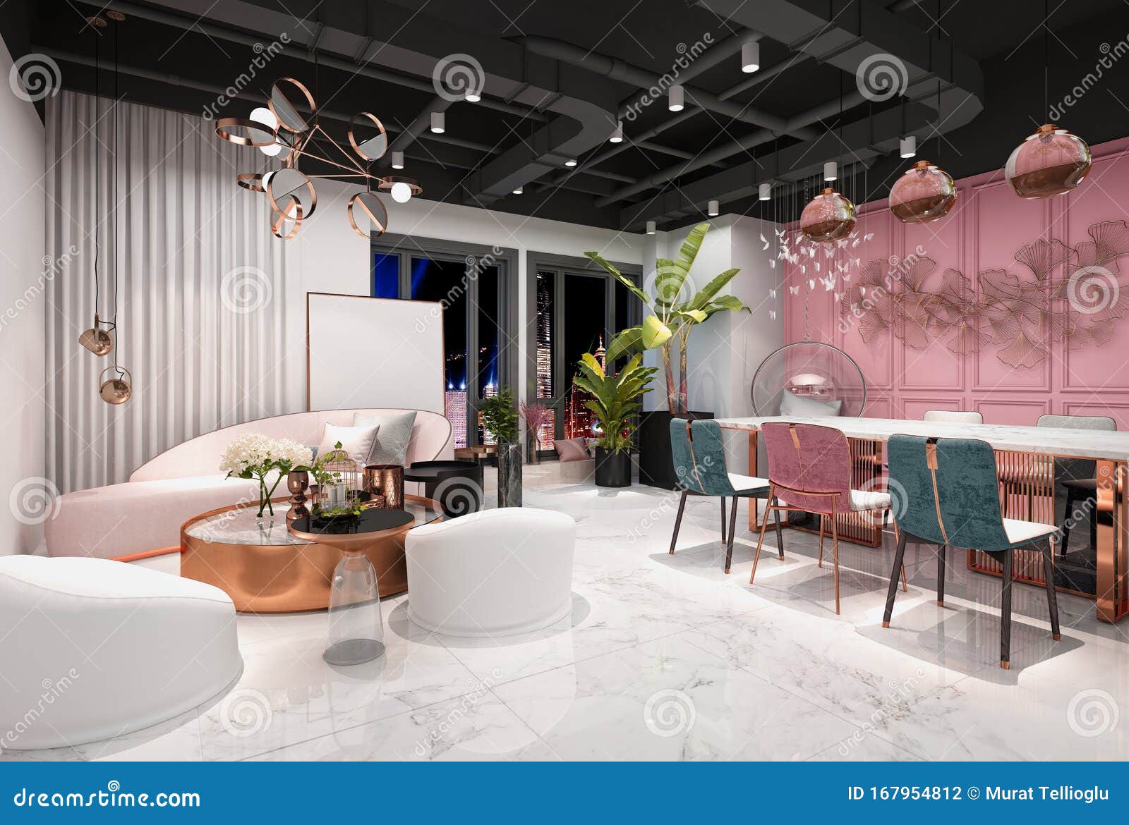 3d Render Massage Spa Center Stock Illustration - Illustration of ...