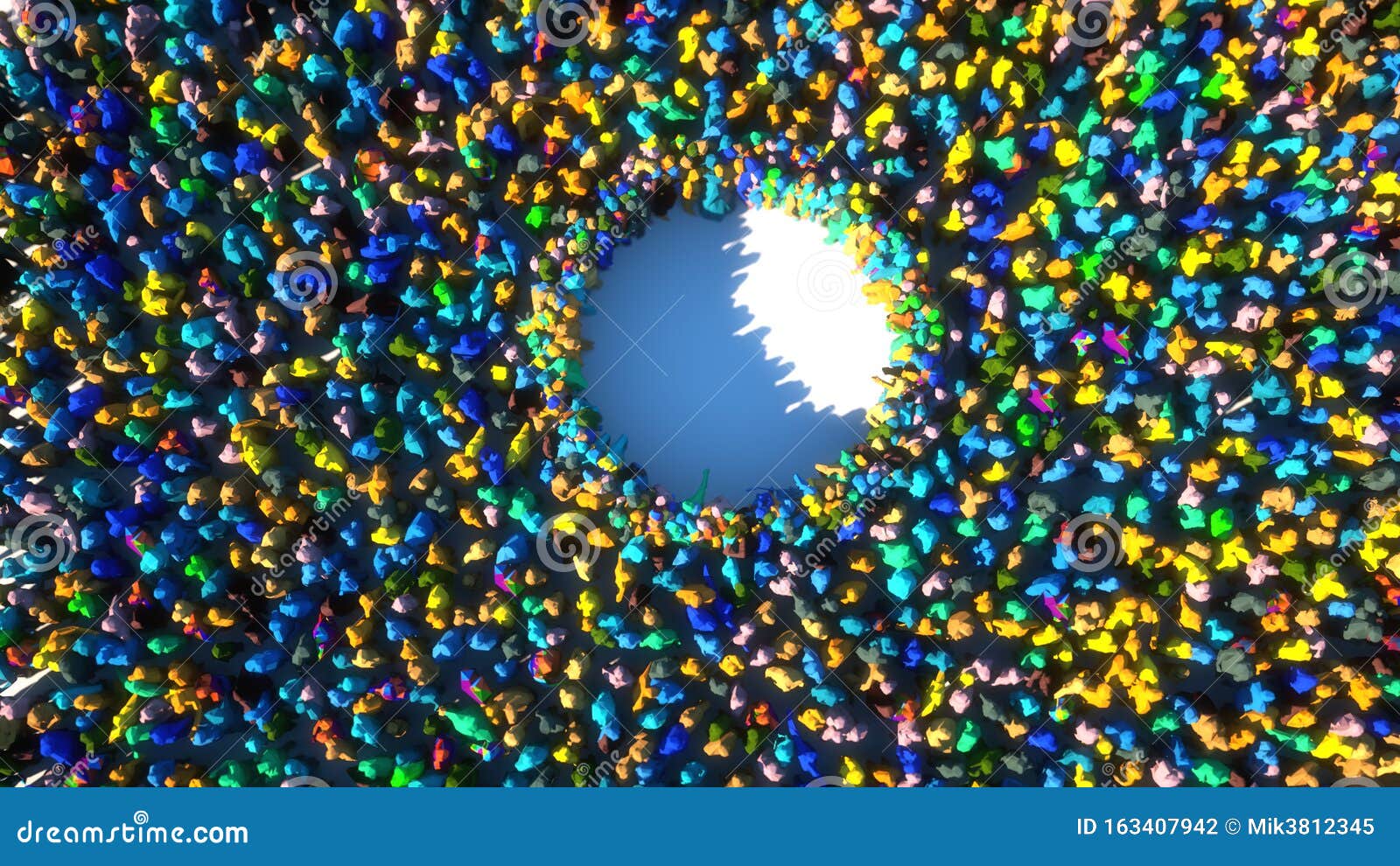 Massive Crowd Low People Royalty-Free Stock Image | CartoonDealer.com ...