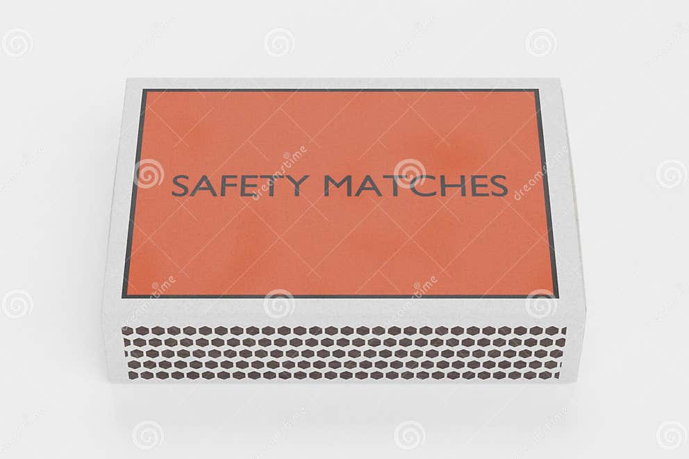 3D Render of Matchbox stock illustration. Illustration of matchstick ...