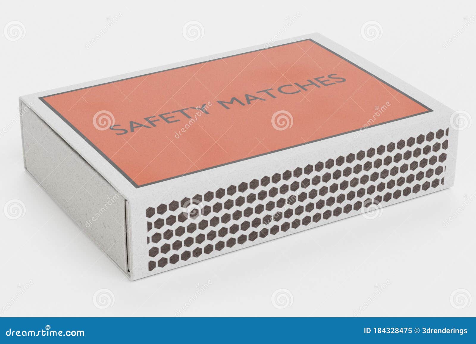 3D Render of Matchbox stock illustration. Illustration of burned ...
