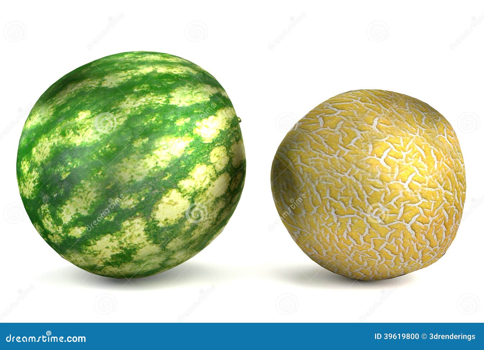 3d render of melon stock illustration. Illustration of melon - 39619800