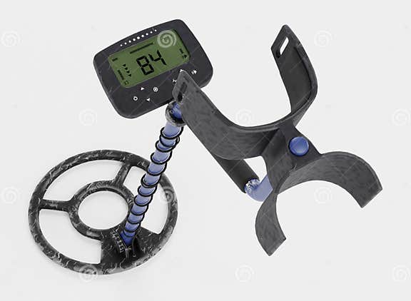 3D Render of Metal Detector Stock Illustration - Illustration of ...