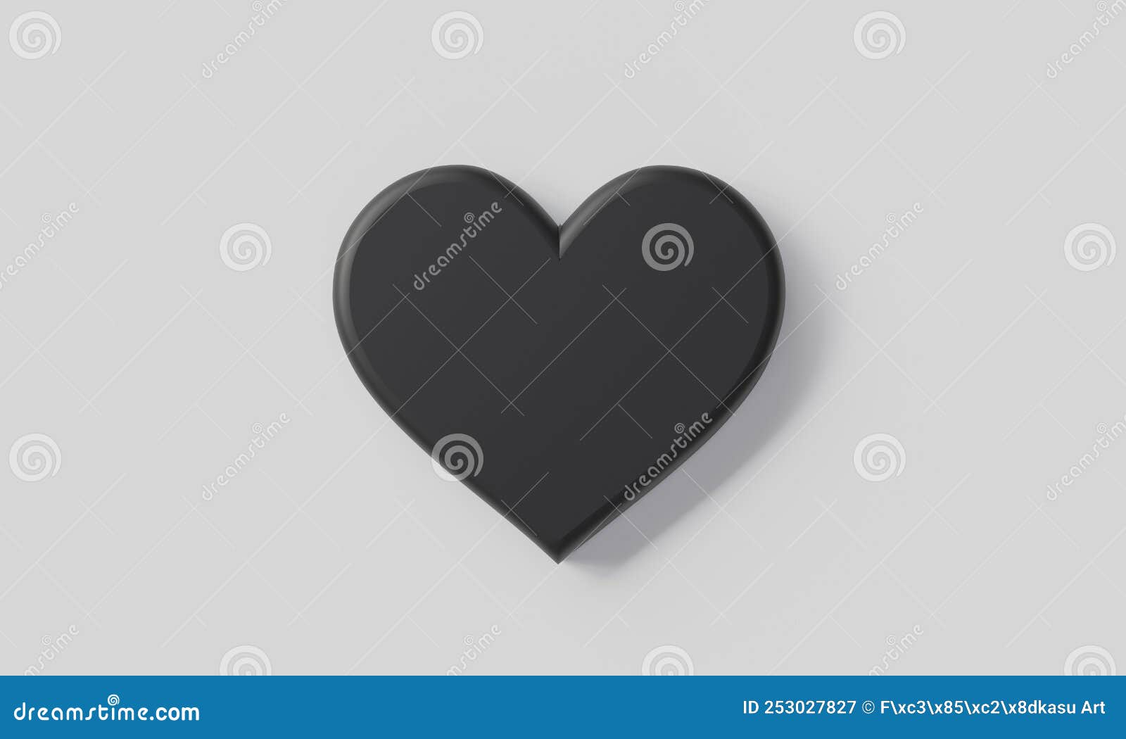 Minimal Heart Black Symbol Isolated on White Background Stock ...