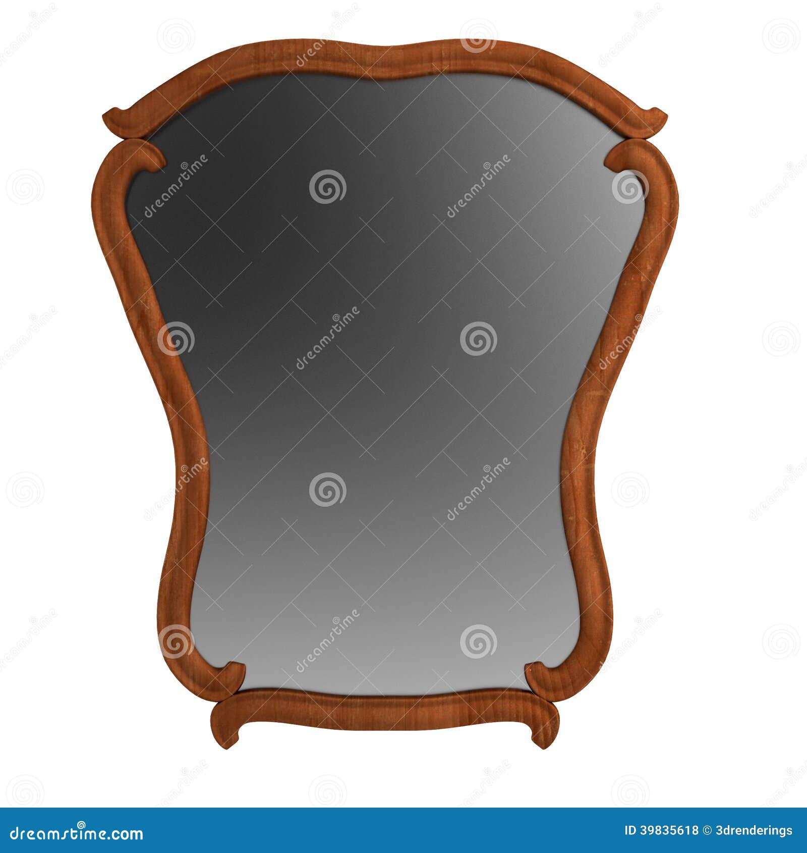 3d render of mirror stock illustration. Illustration of cartoon - 39835618