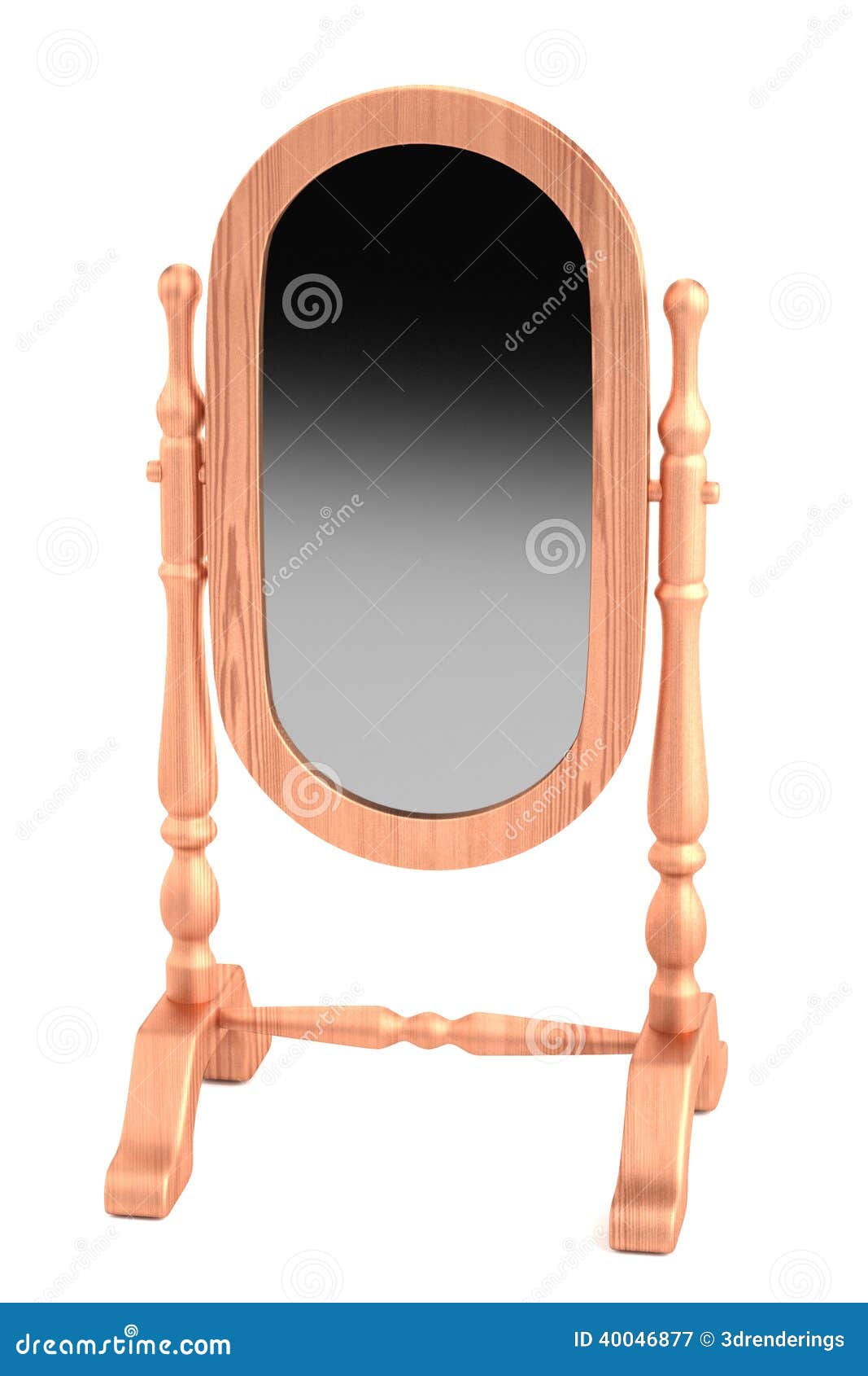 3d render of mirror stock illustration. Illustration of mirror - 40046877