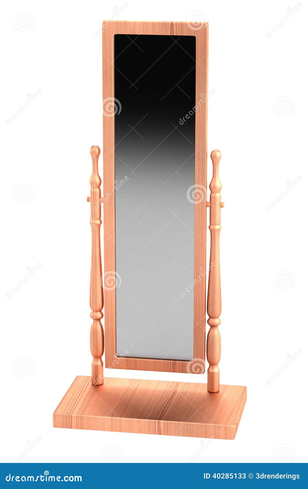 3d render of mirror stock illustration. Illustration of render - 40285133