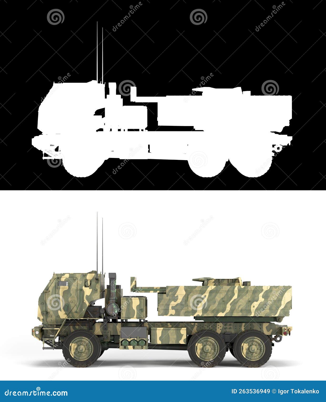 3d Render Mlrs Himars High Mobility Artillery Rocket System Land Leases ...