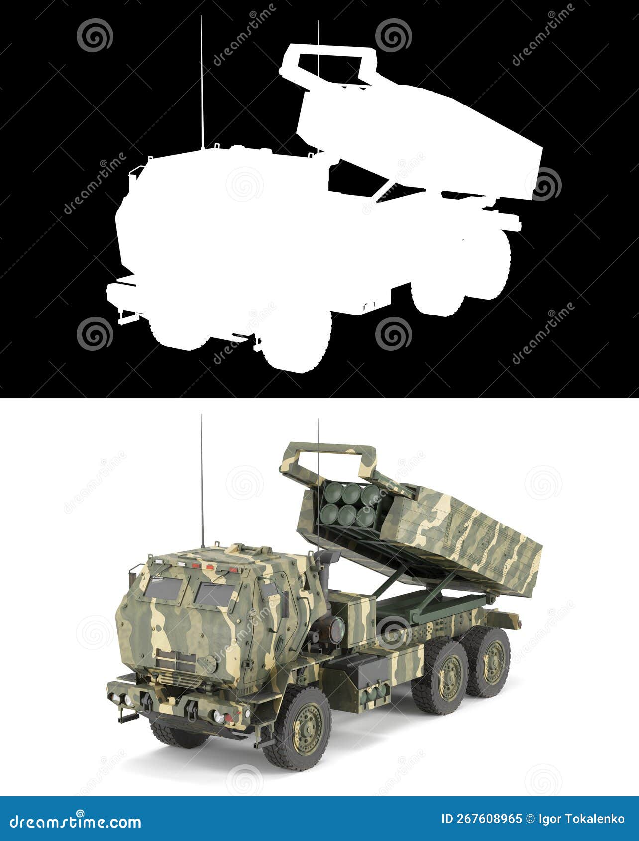 3d Render Mlrs Himars High Mobility Artillery Rocket System Land Leases ...