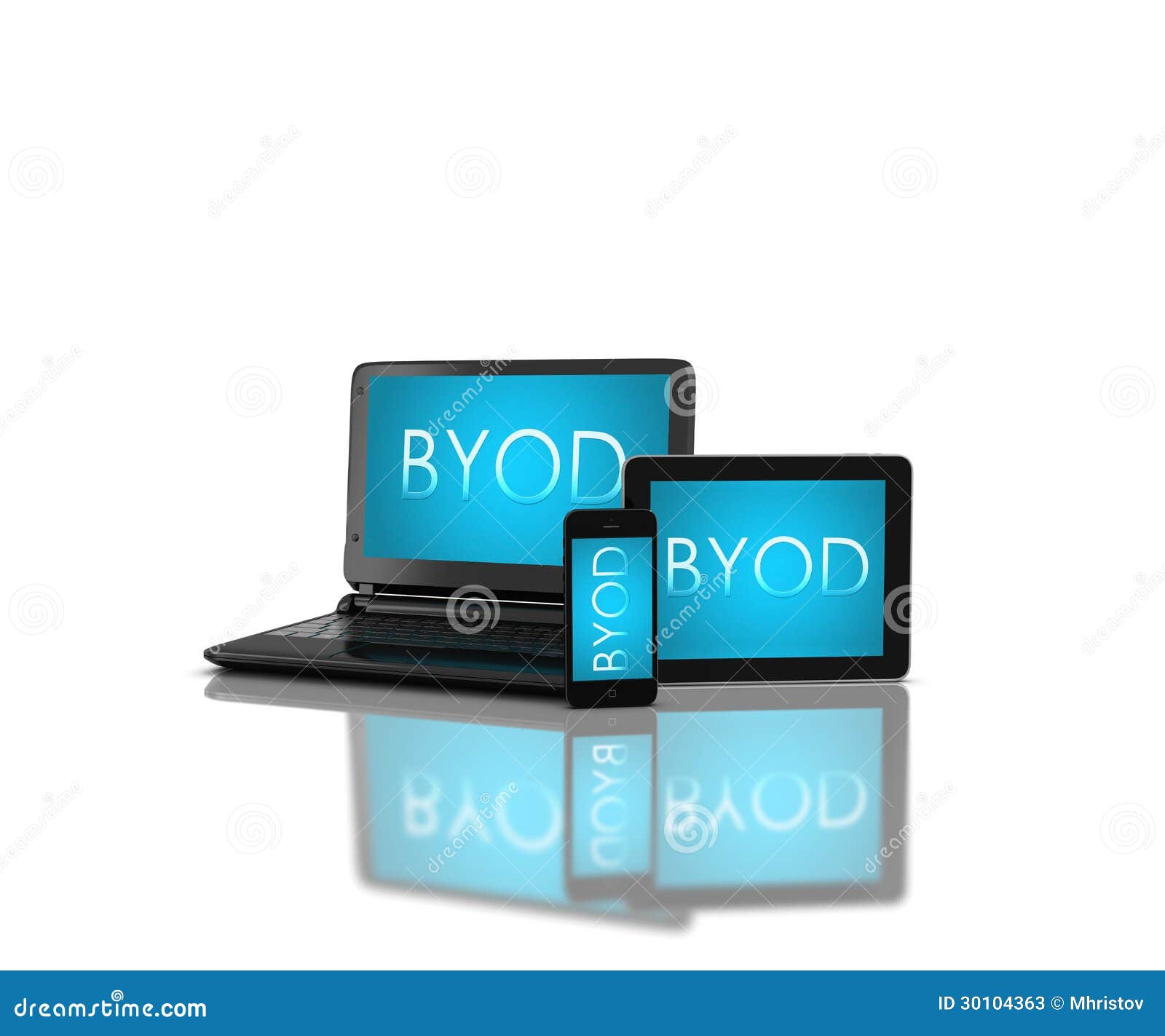 Devices With BYOD Royalty-Free Stock Photography | CartoonDealer.com ...