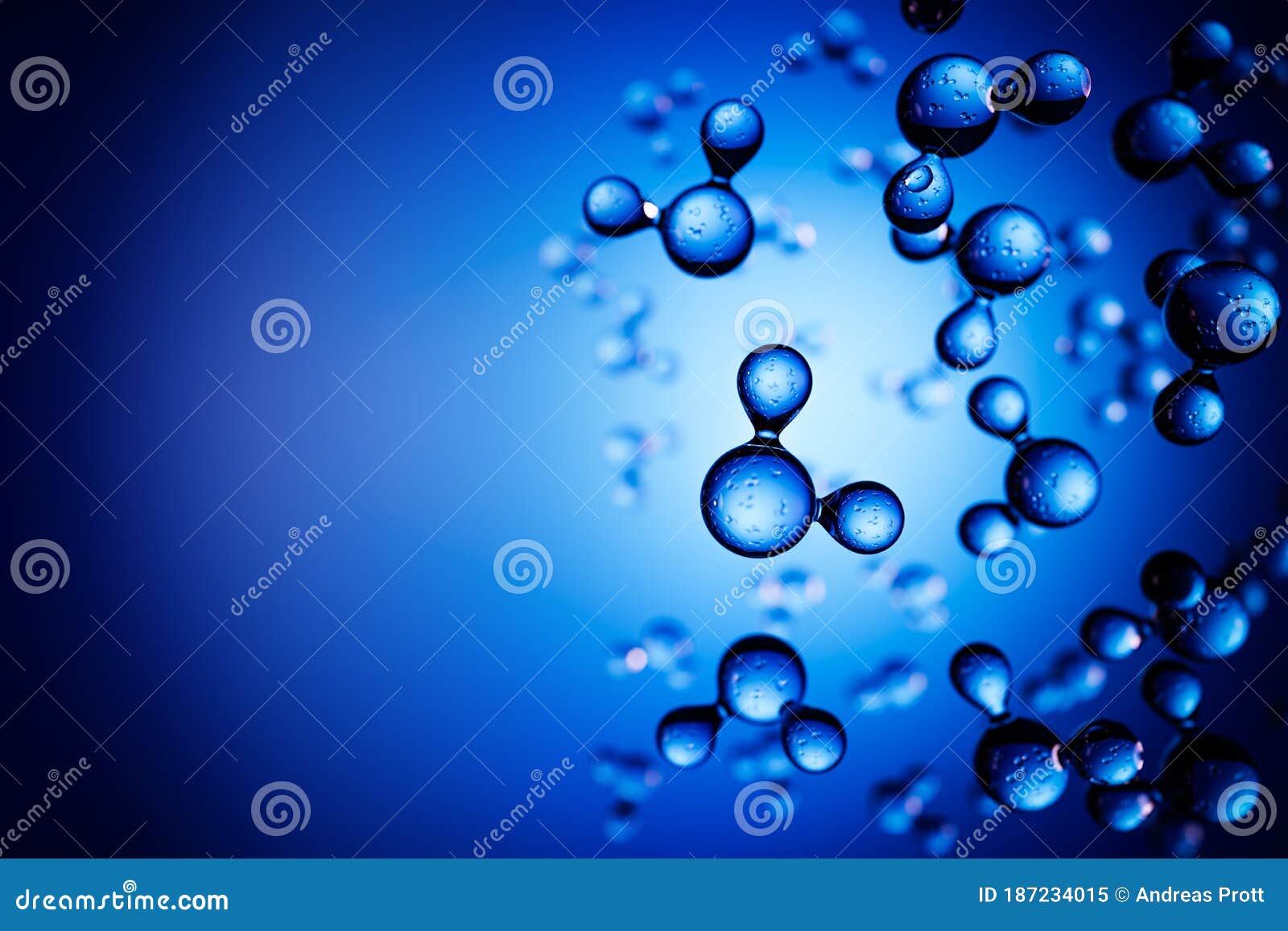 Water Molecules Background Vector Illustration | CartoonDealer.com ...