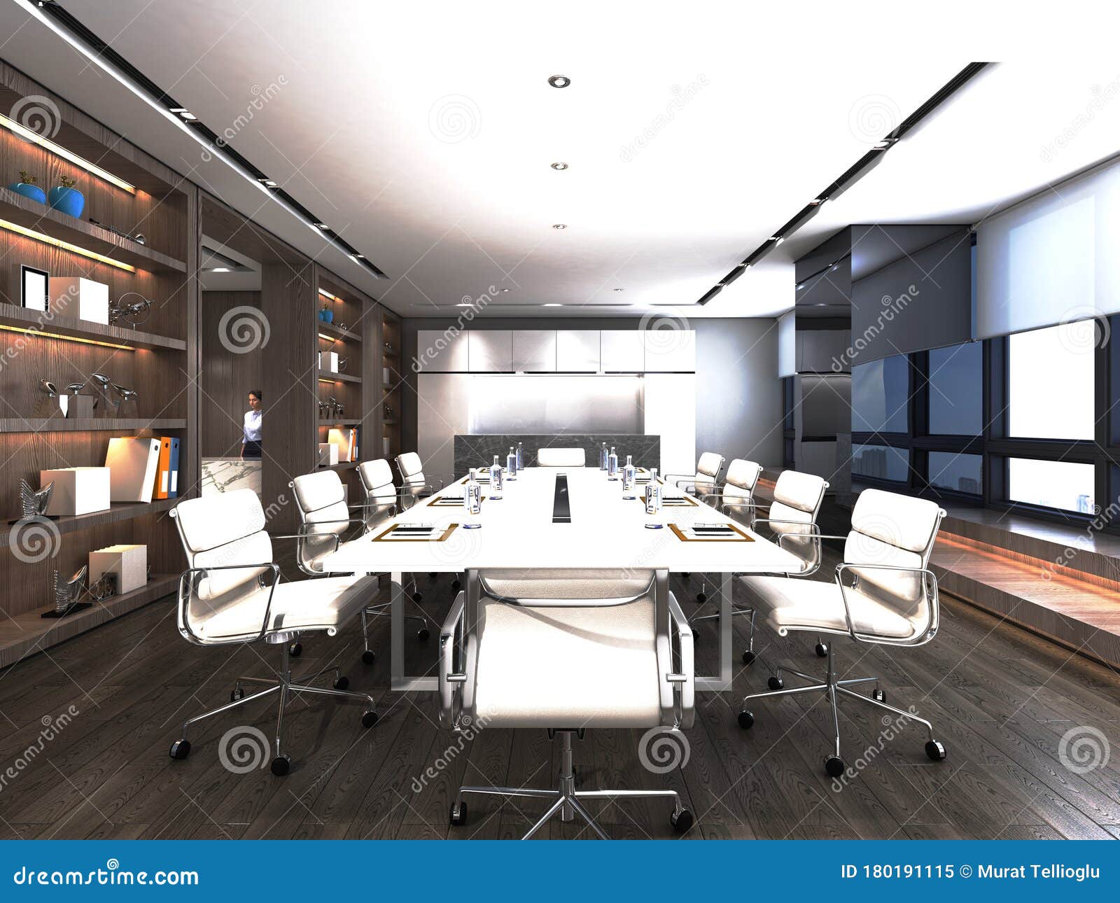 3d render of board rooom stock illustration. Illustration of ...