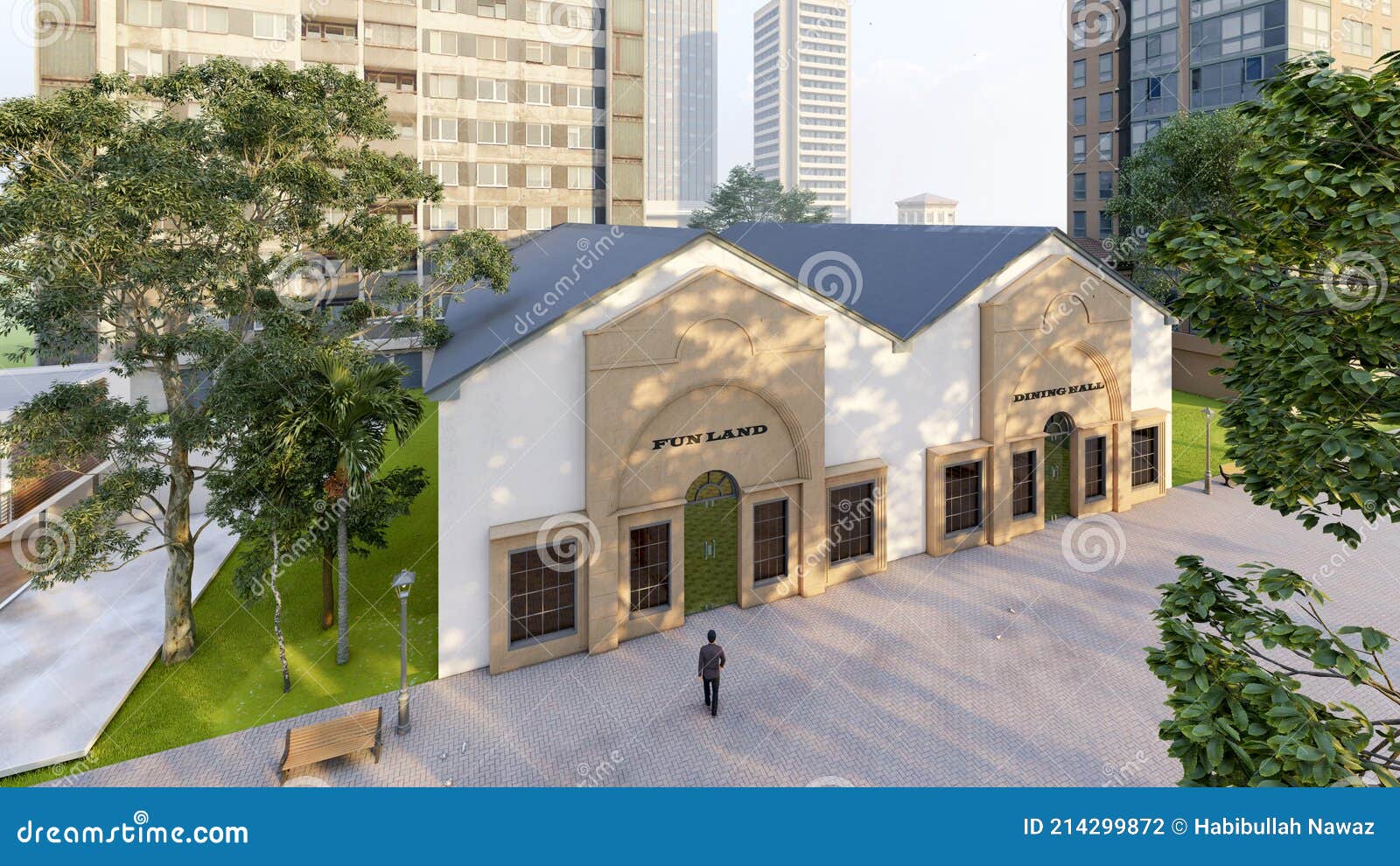 Funland 3d Render Design Using Lumion â€“ Front Elevation Stock ...