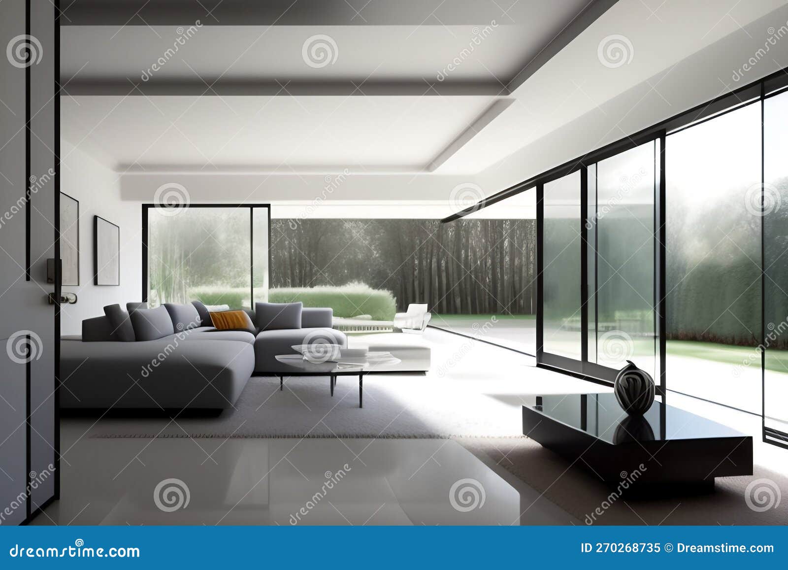 3D Render of a Modern and Luxurious Living Room Interior - Digital Art ...