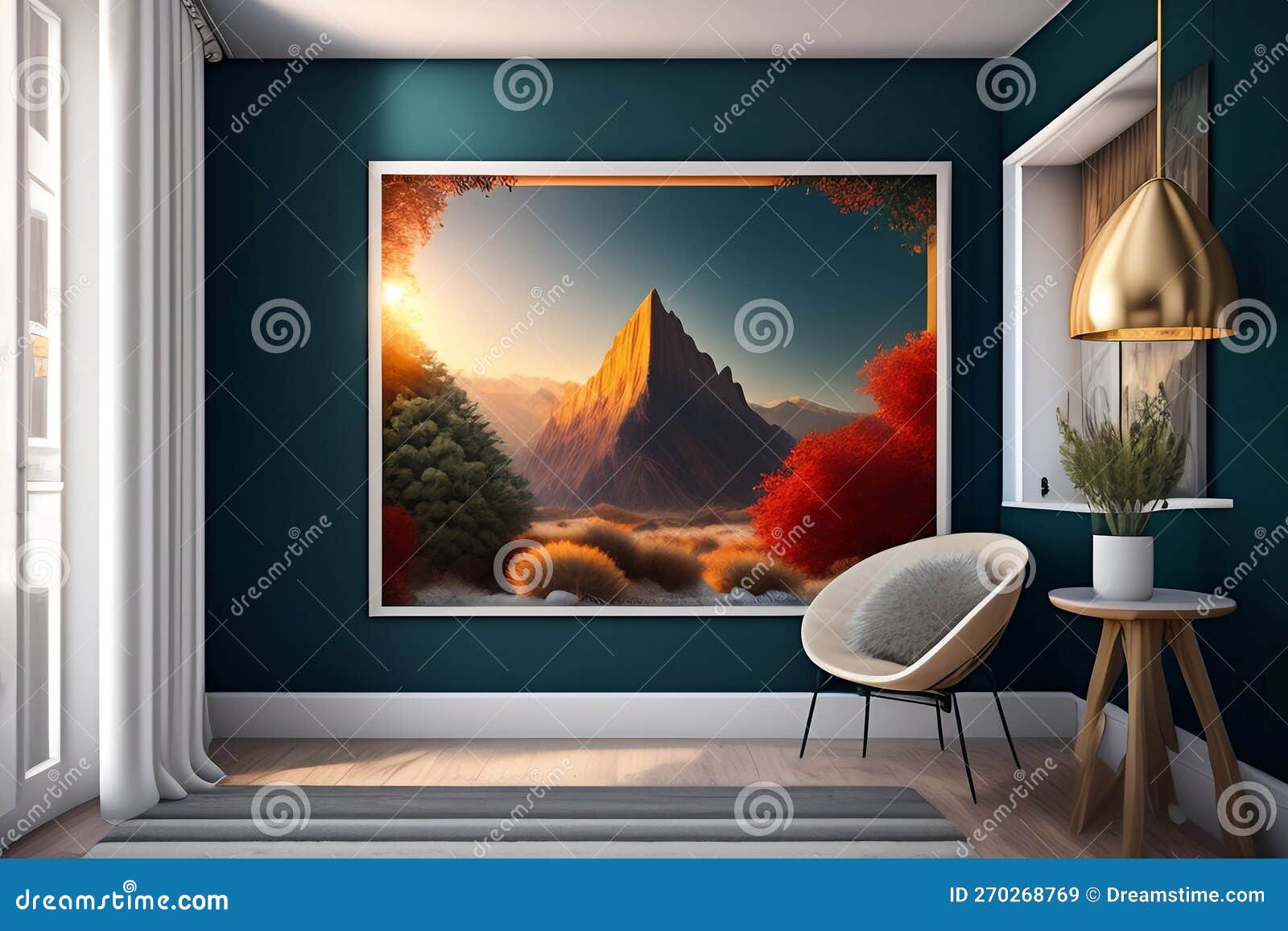 3D Render of a Modern and Luxurious Living Room Interior - Digital Art ...