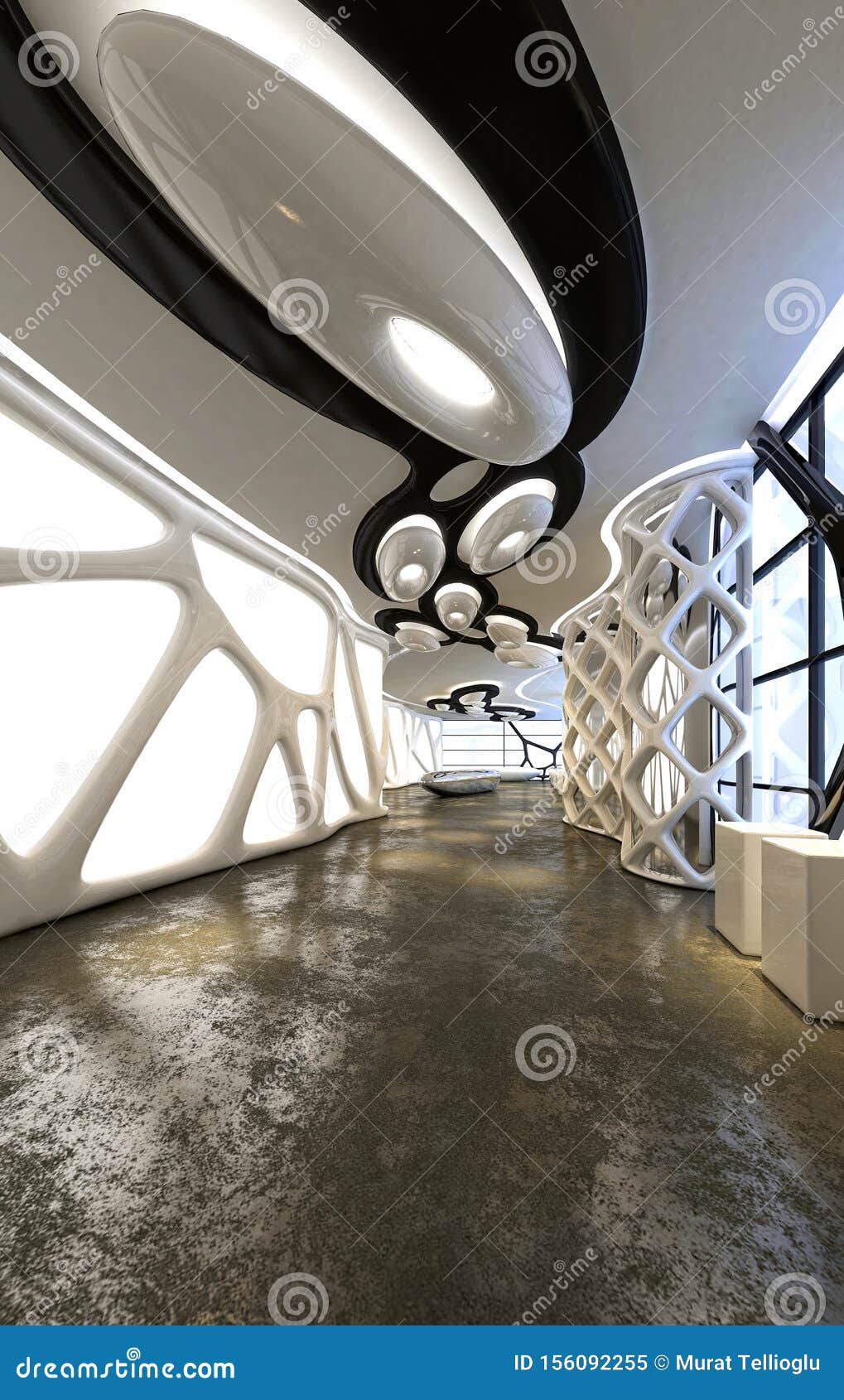 A Modern Showroom With A Glass Wall HD Wall Mockup 1920 * 1080 ...