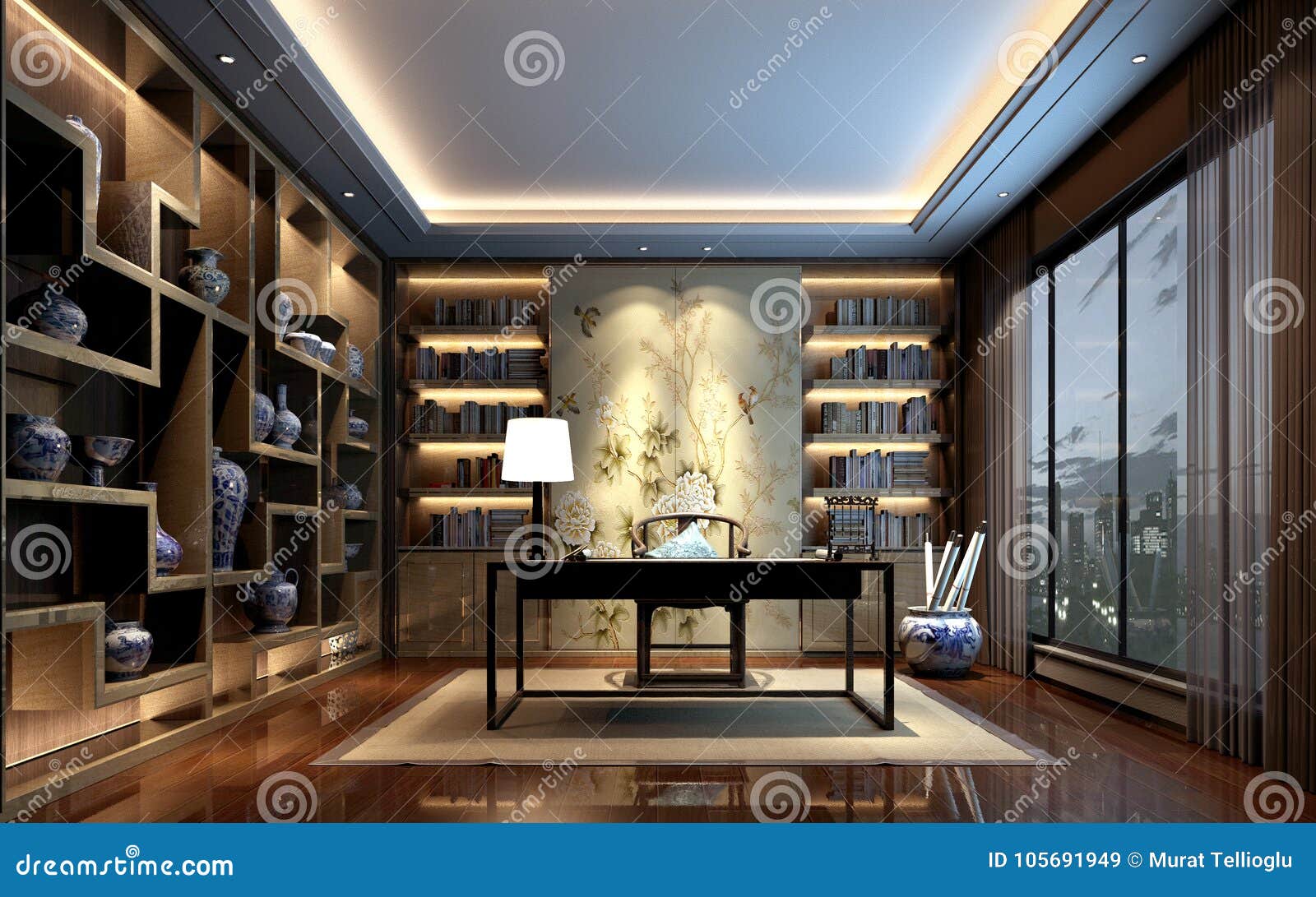 Modern Working Room Concept, Modern Home Office Ideas Royalty-Free ...