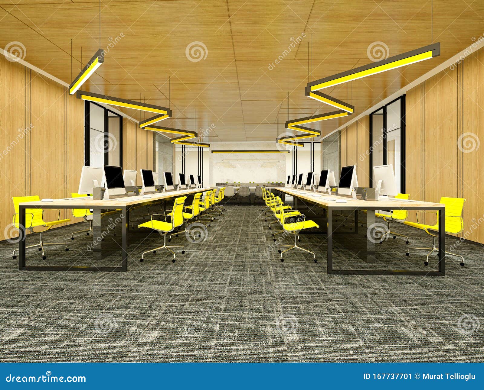 Modern Working Room Concept, Modern Home Office Ideas Royalty-Free ...
