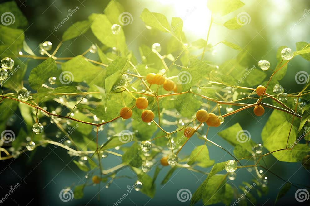 3d Render of Molecular Process in Artificial Photosynthesis Stock ...