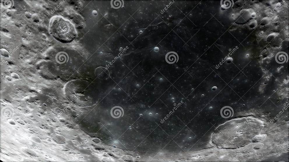 3d Render, Moon High Resolution Image, 4k in Outer Space, Surface. High ...