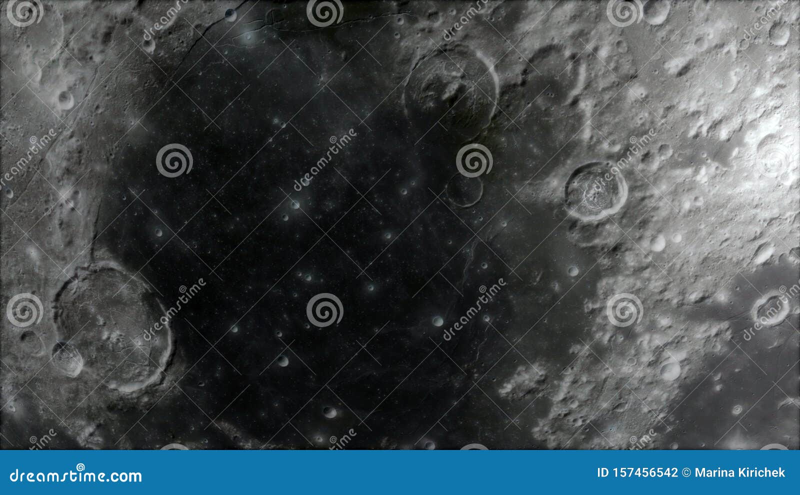 3d Render, Moon High Resolution Image, 4k in Outer Space, Surface. High ...