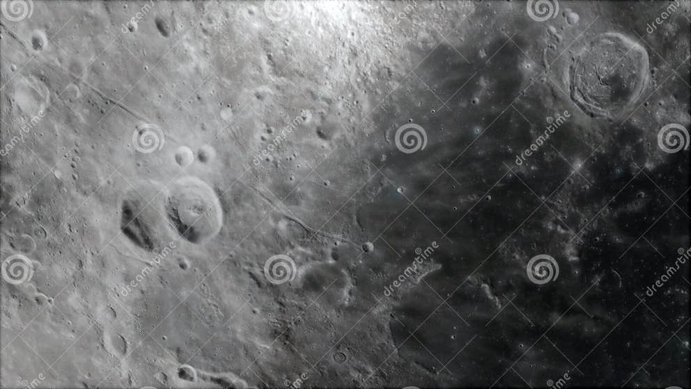 3d Render, Moon High Resolution Image, 4k in Outer Space, Surface. High ...
