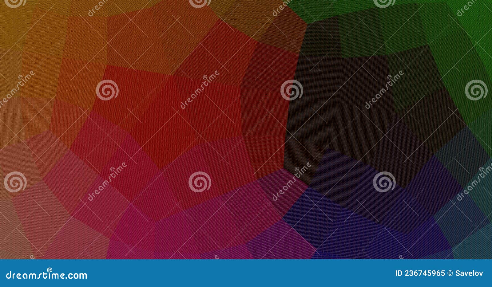 Render with Multicolored Ripple Tiles Stock Illustration - Illustration ...