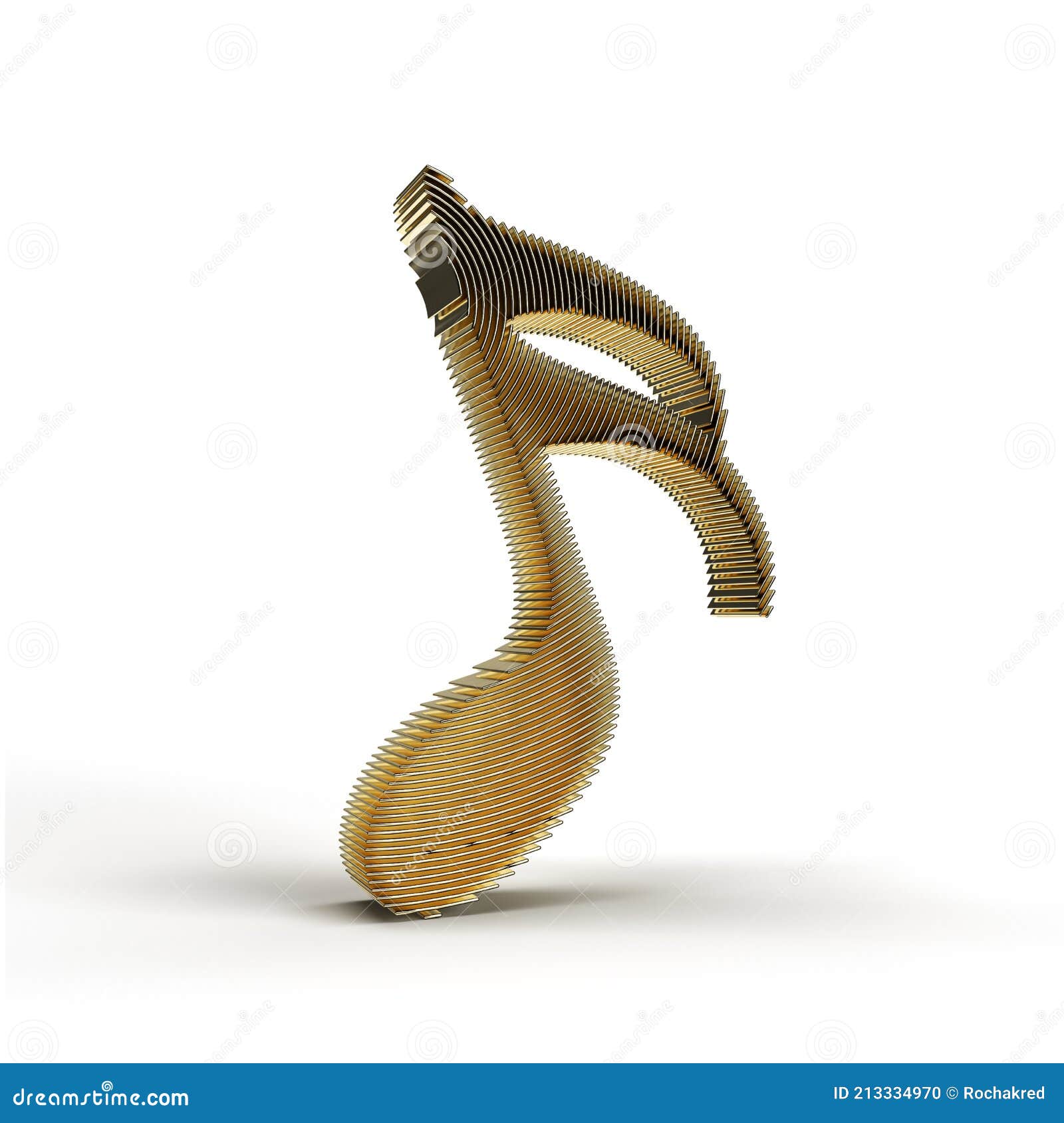 3D Render Music Notes Illustration Stock Illustration - Illustration of ...