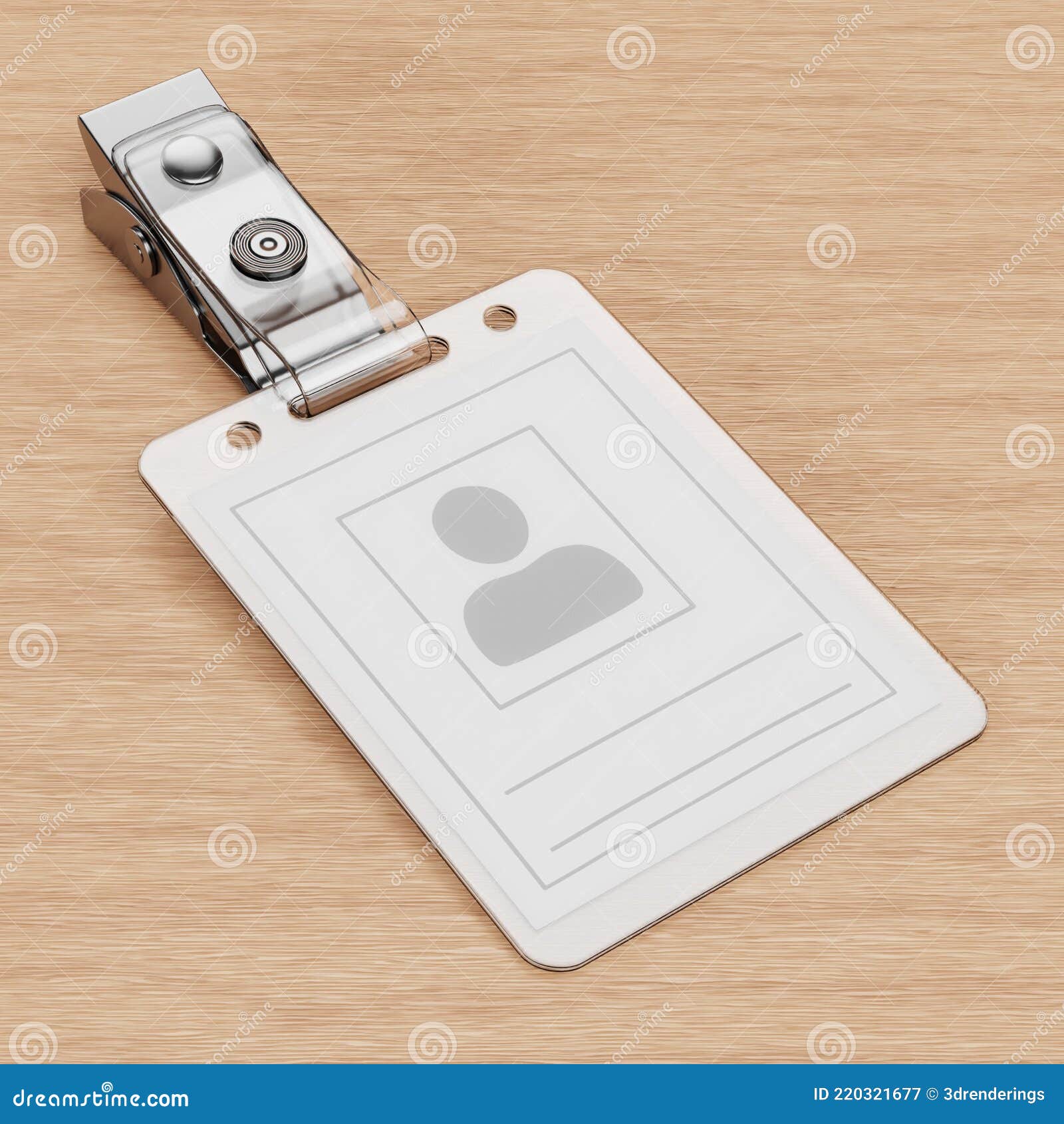 3D Render of Name Badge stock illustration. Illustration of ...