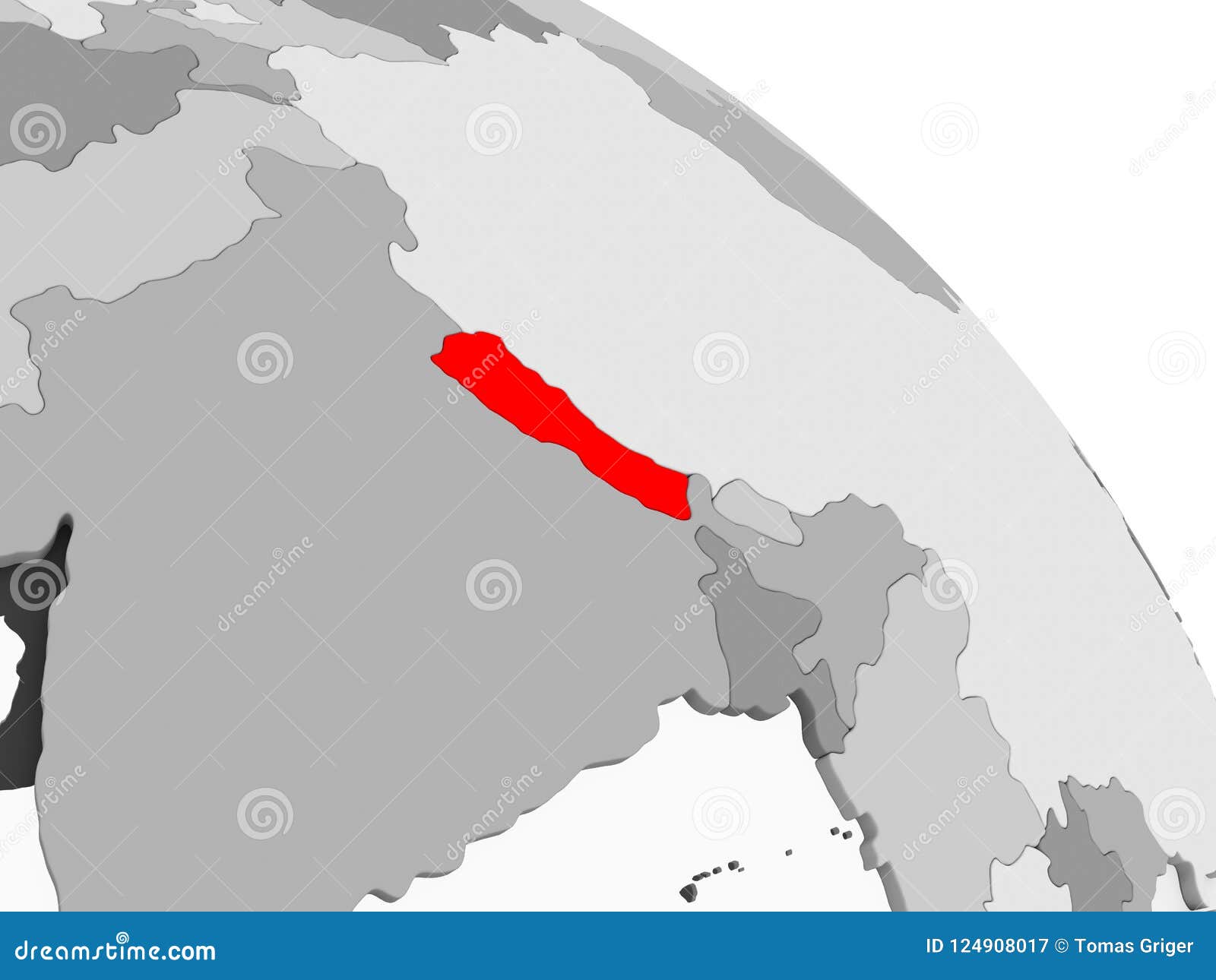 Map of Nepal stock illustration. Illustration of translucent - 124908017